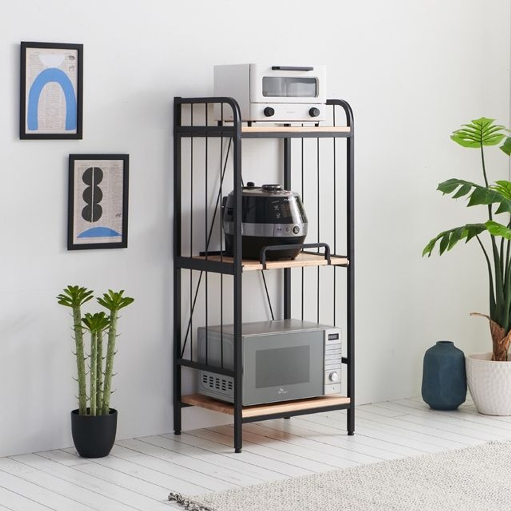 [1300k] 메이트 참죽원목 블랙스틸 렌지대 540- 이랜드몰