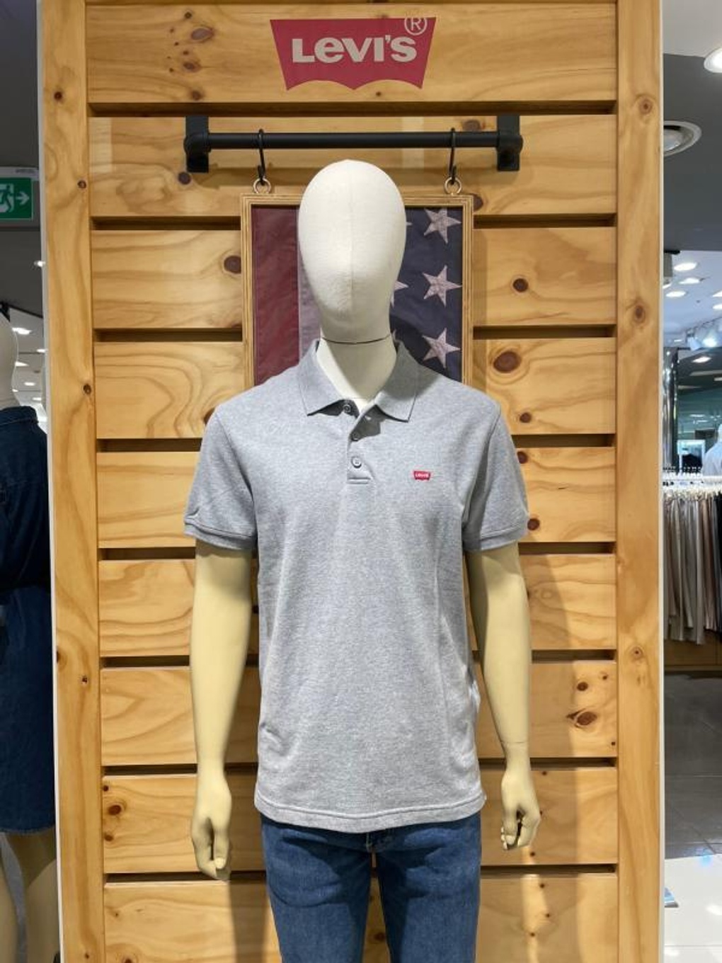 리바이스 Levis 남성 베트윙 스몰 로고 그레이 카라티셔츠 (35883-0004)- 이랜드몰