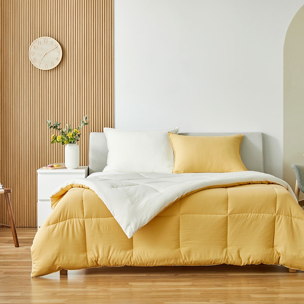 캔디봉봉 소프트워싱 옐로우 퀸 차렵이불 200*230_CV0223004- KIDIKIDI