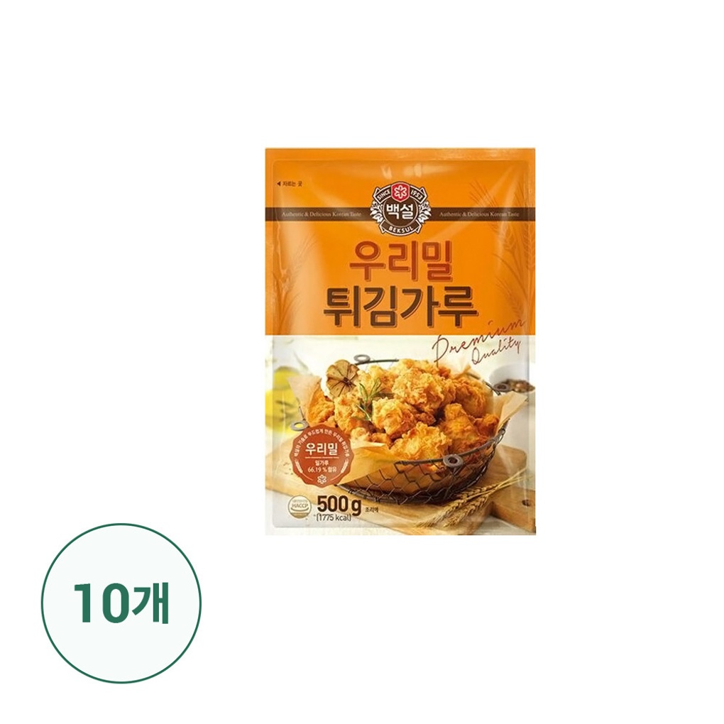 [CJ제일제당] 백설 우리밀 튀김가루 500g x 10개- 이랜드몰