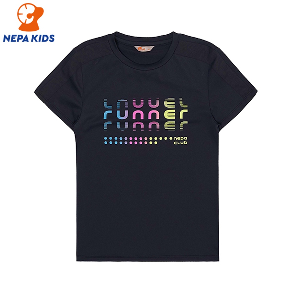 NEPA 네파키즈 RUNNER MESH MIX 티셔츠 블랙 KGD5317- 이랜드몰