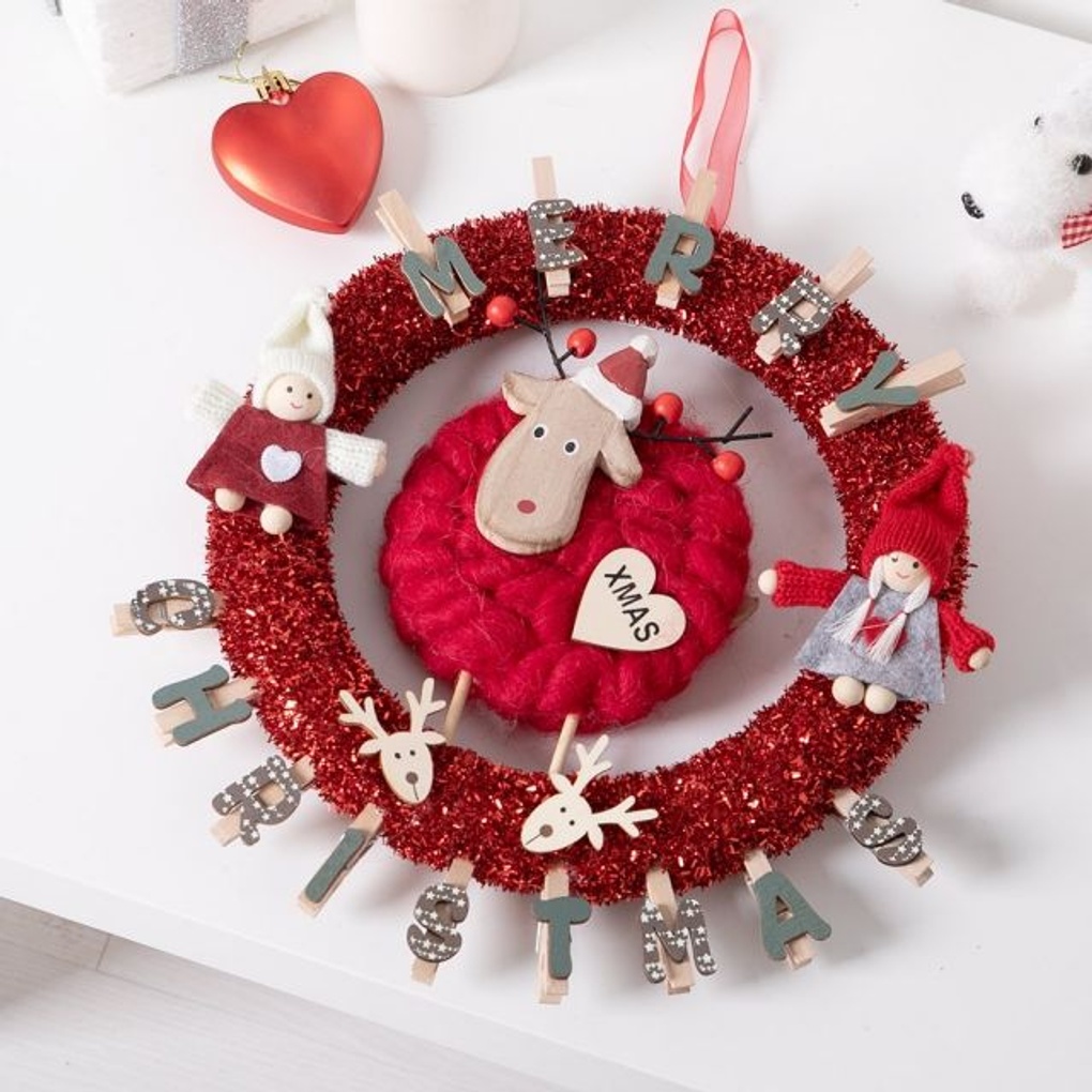 [1300k] 레터사슴링A 24cm P 크리스마스 장식 볼 인형 소품- 이랜드몰