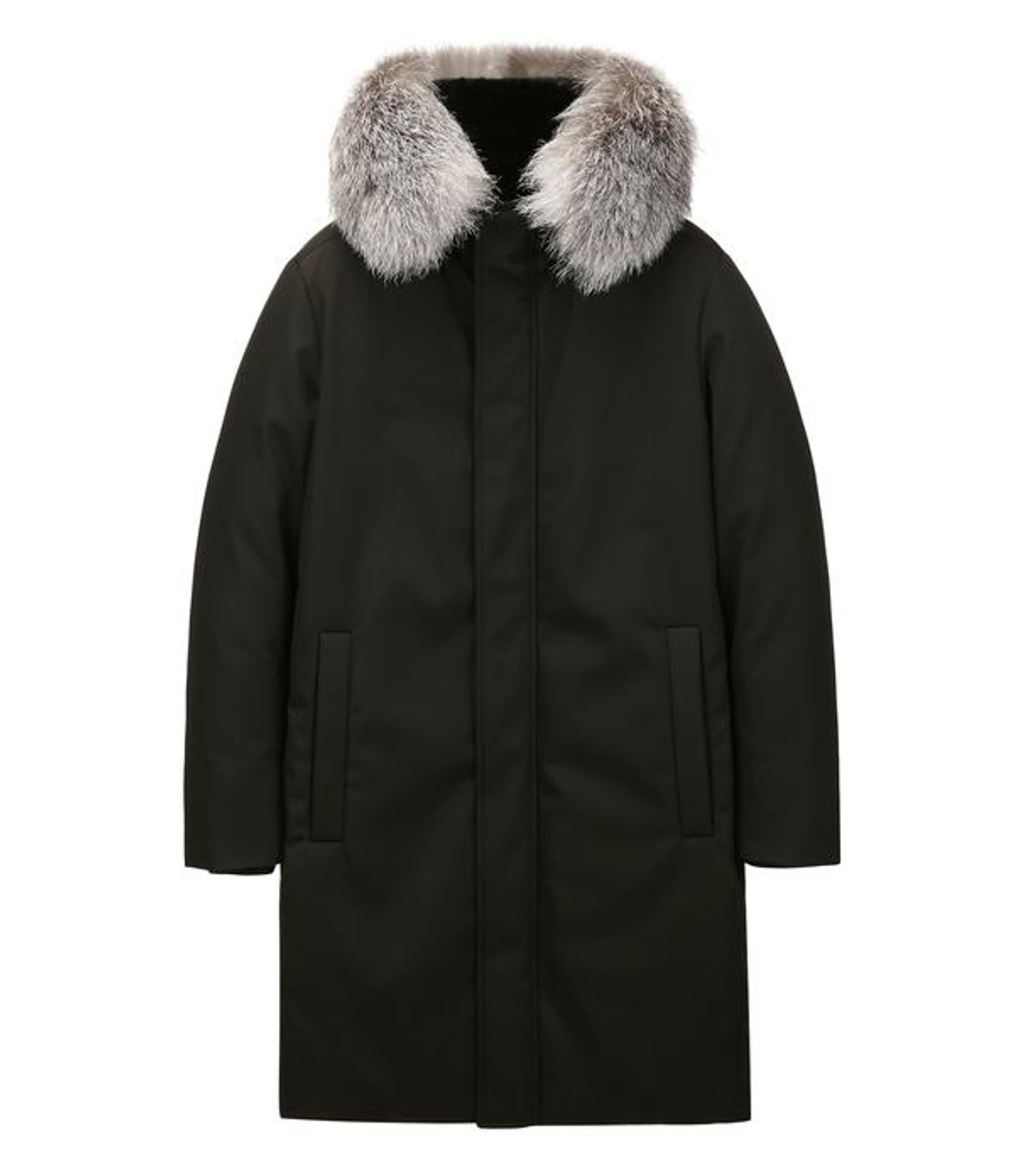 19FW 질스튜어트뉴욕 JNJU9D209W3 [19FW] 다크브라운 로로피아나 폭스퍼 후드 롱- 이랜드몰