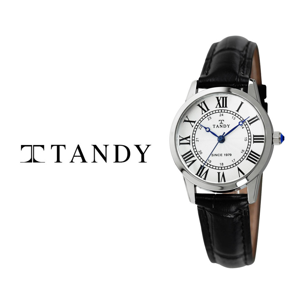 TANDY 탠디 클래식 커플 가죽 손목시계 T-1714 여자 화이트- 이랜드몰