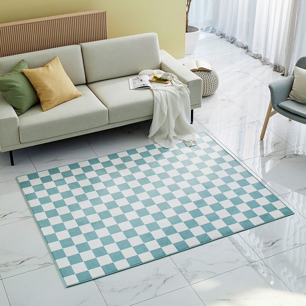 체커보드 러그 그린 150*200_CB3323005- KIDIKIDI