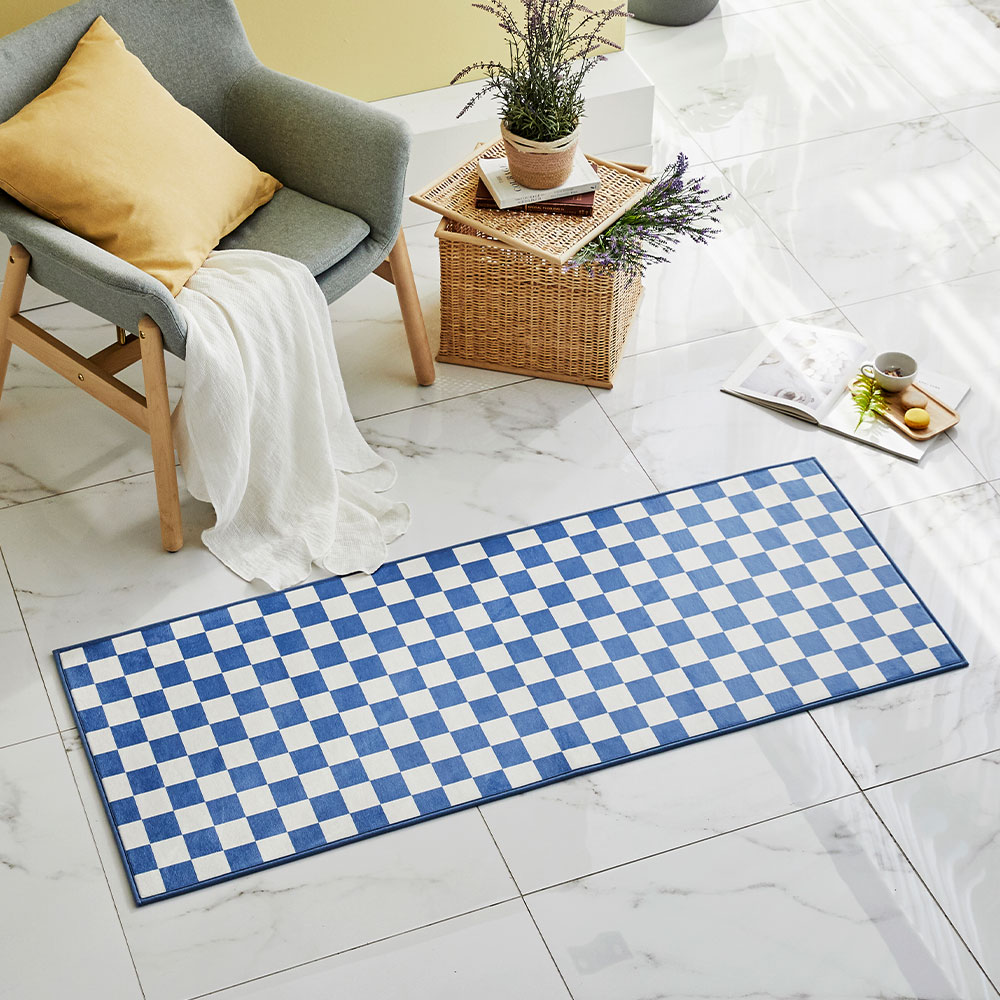 체커보드 러그 블루 150*200_CB3323008- KIDIKIDI