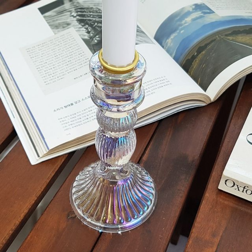 [1300k] 이너스 디아망 오로라 유리촛대 1P- 이랜드몰