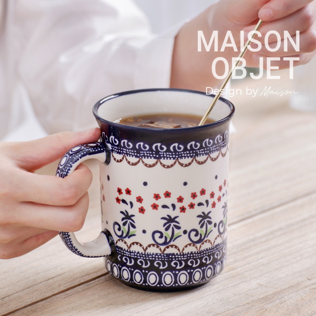 프라카 폴란드풍 도자기 일자머그 대 550ml 2P- 이랜드몰