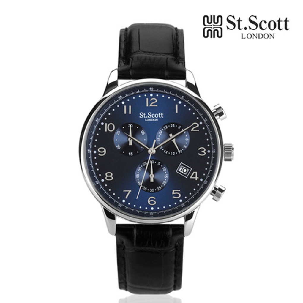 [St.Scott]세인트스코트 남성 가죽시계_ST5109L-SLB- 이랜드몰