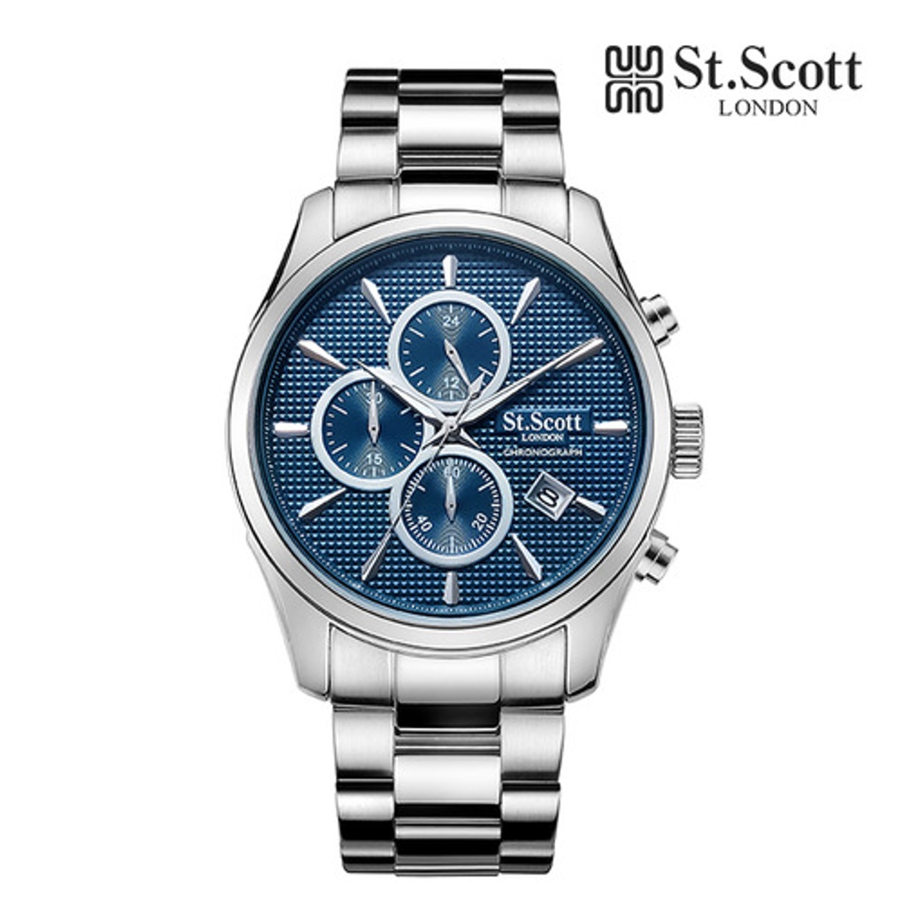 [St.Scott]세인트스코트 크로노그래프 남성 메탈시계_ST3054SLS- 이랜드몰