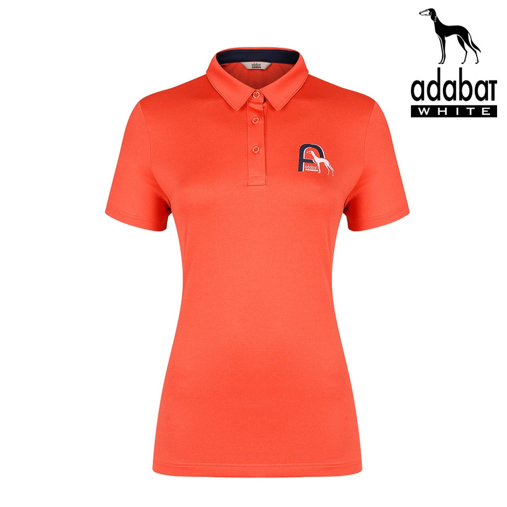 아다바트화이트 여성 골프반팔티 A8M-WTS256 레드 카라티- 이랜드몰