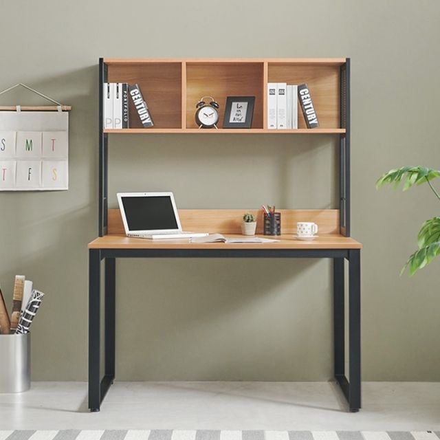 [1300k] 스틸 전면 1인 책상세트 책장형 1260- 이랜드몰