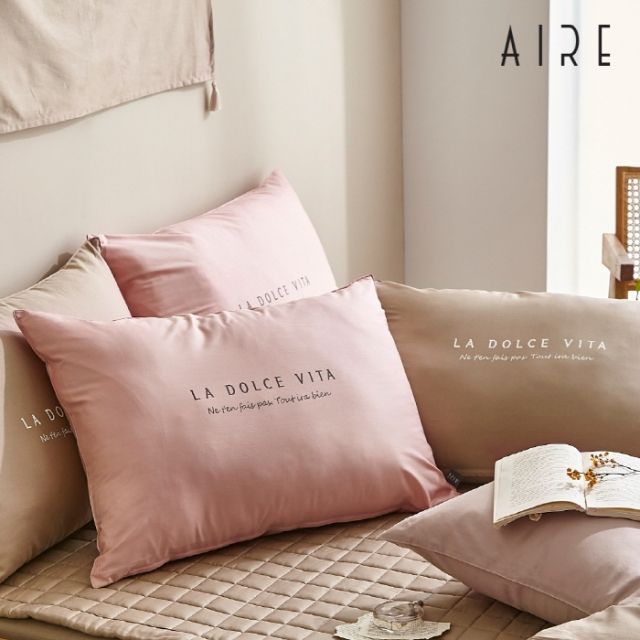 [1300k] 라비타 2color 순면 레터링 베개커버- 이랜드몰