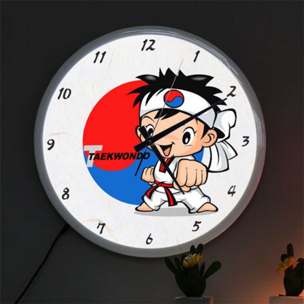 [1300k] ng588-LED시계액자35R어린이태권도- 이랜드몰