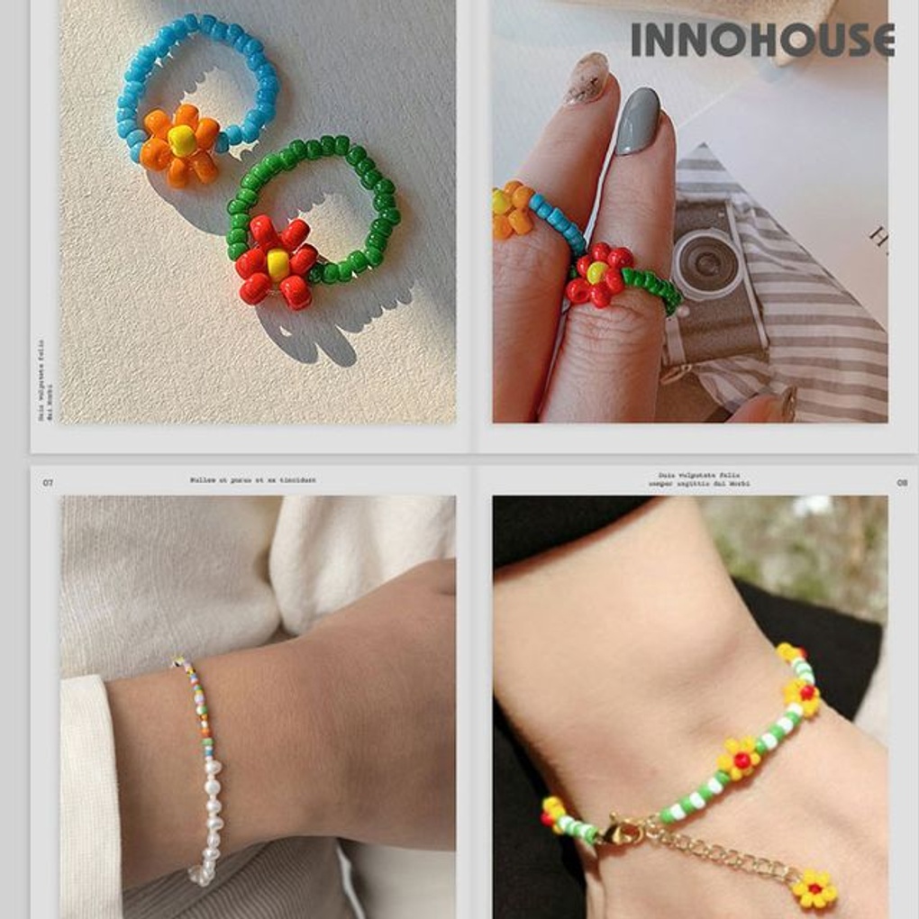 [1300k] DIY 비즈공예 세트 나만의 패션악세서리 만들기 반지 팔찌- 이랜드몰