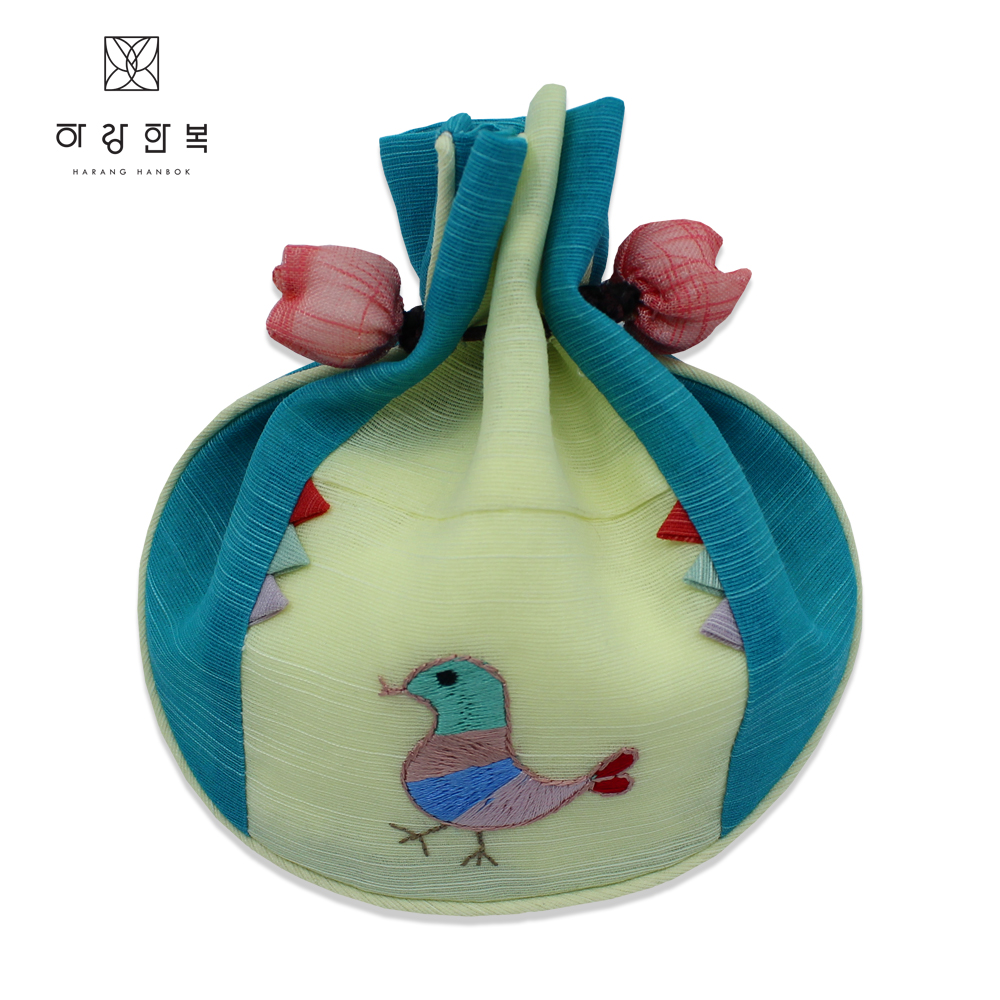 하랑한복 럭키랑-파랑 복주머니- 이랜드몰