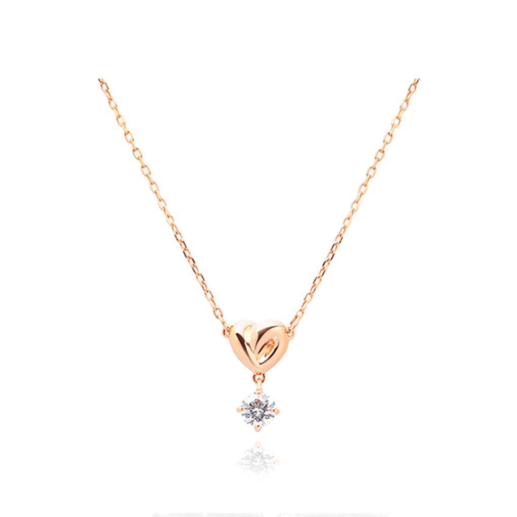 [스와로브스키 SWAROVSKI] 5516542 / LIFELONG HEART 로즈골드 플래팅 하트 목걸이- 이랜드몰