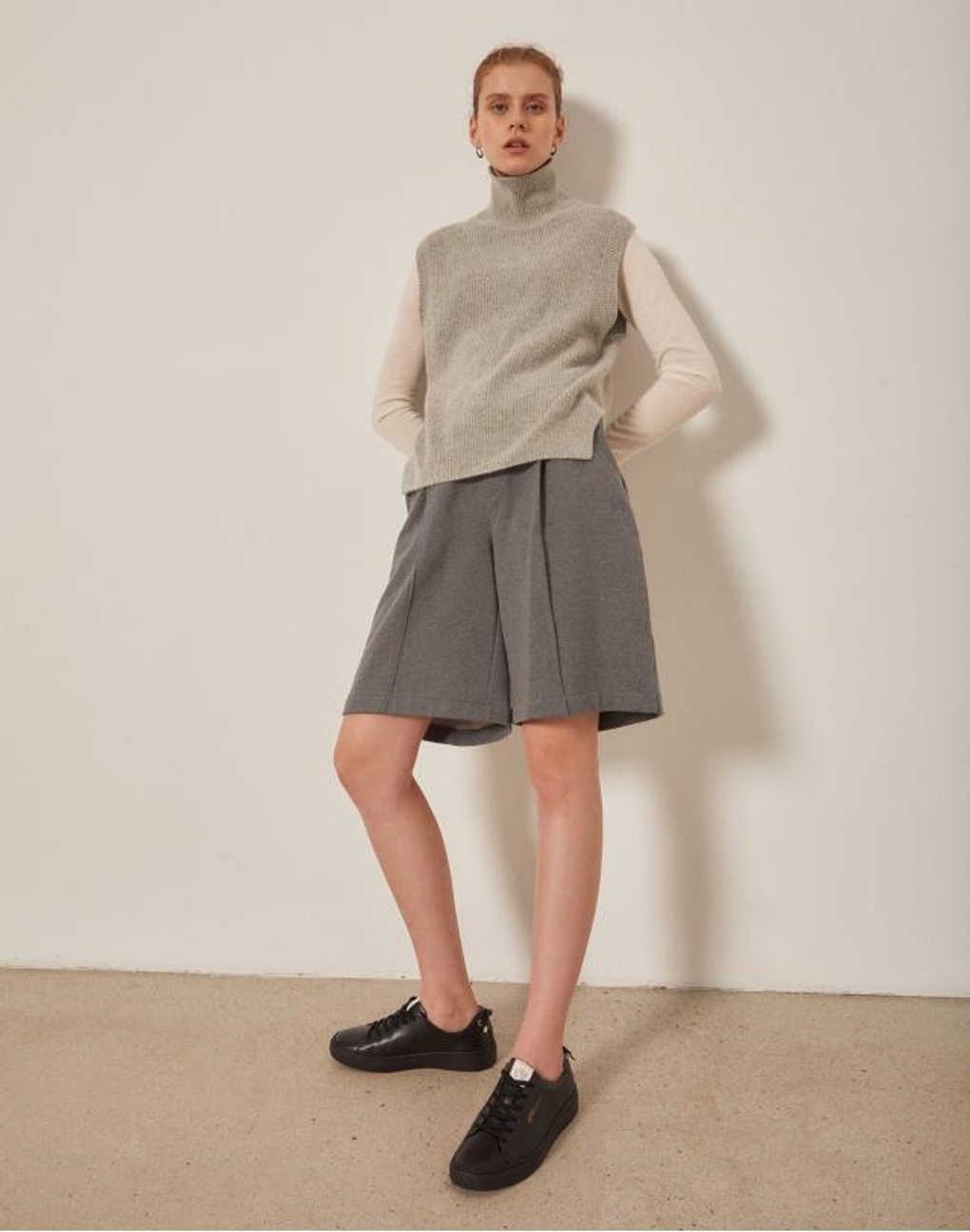 [21FW 아떼 바네사브루노 슈즈 여성]블랙 소가죽 스니커즈_VKSO1F901BK- 이랜드몰