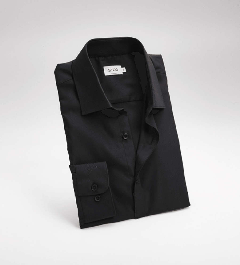 에스티코 [STCO] 23년신상 클래식라인 부드러운 스트레치셔츠 - 블랙컬러- 이랜드몰