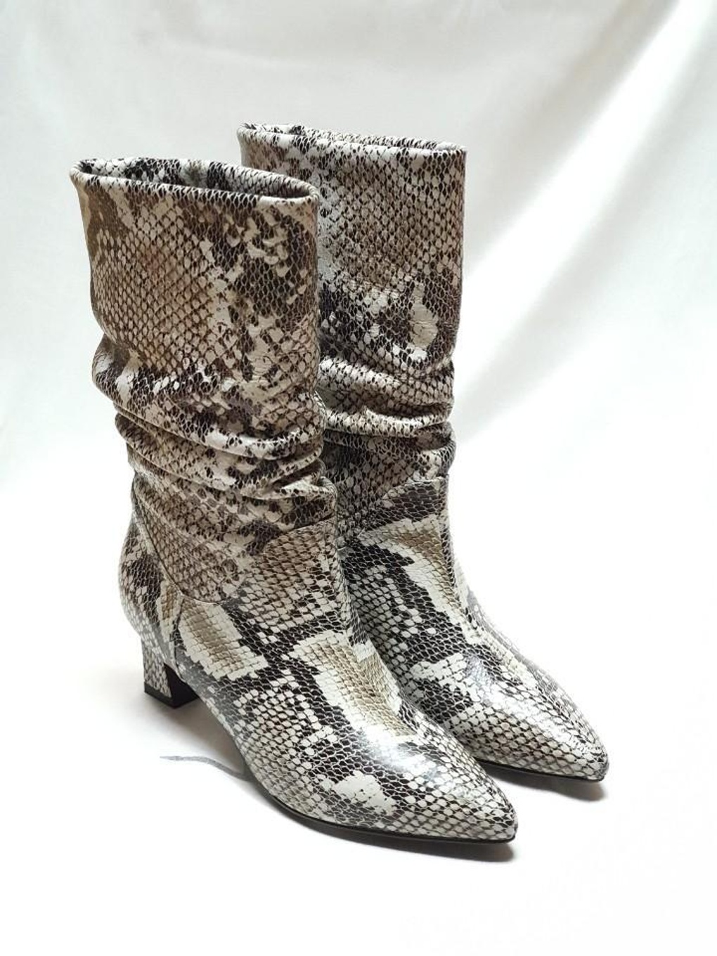 소다 여성[신상] 양가죽뱀피 주름 하프부츠(FLH002 DE68)- 이랜드몰