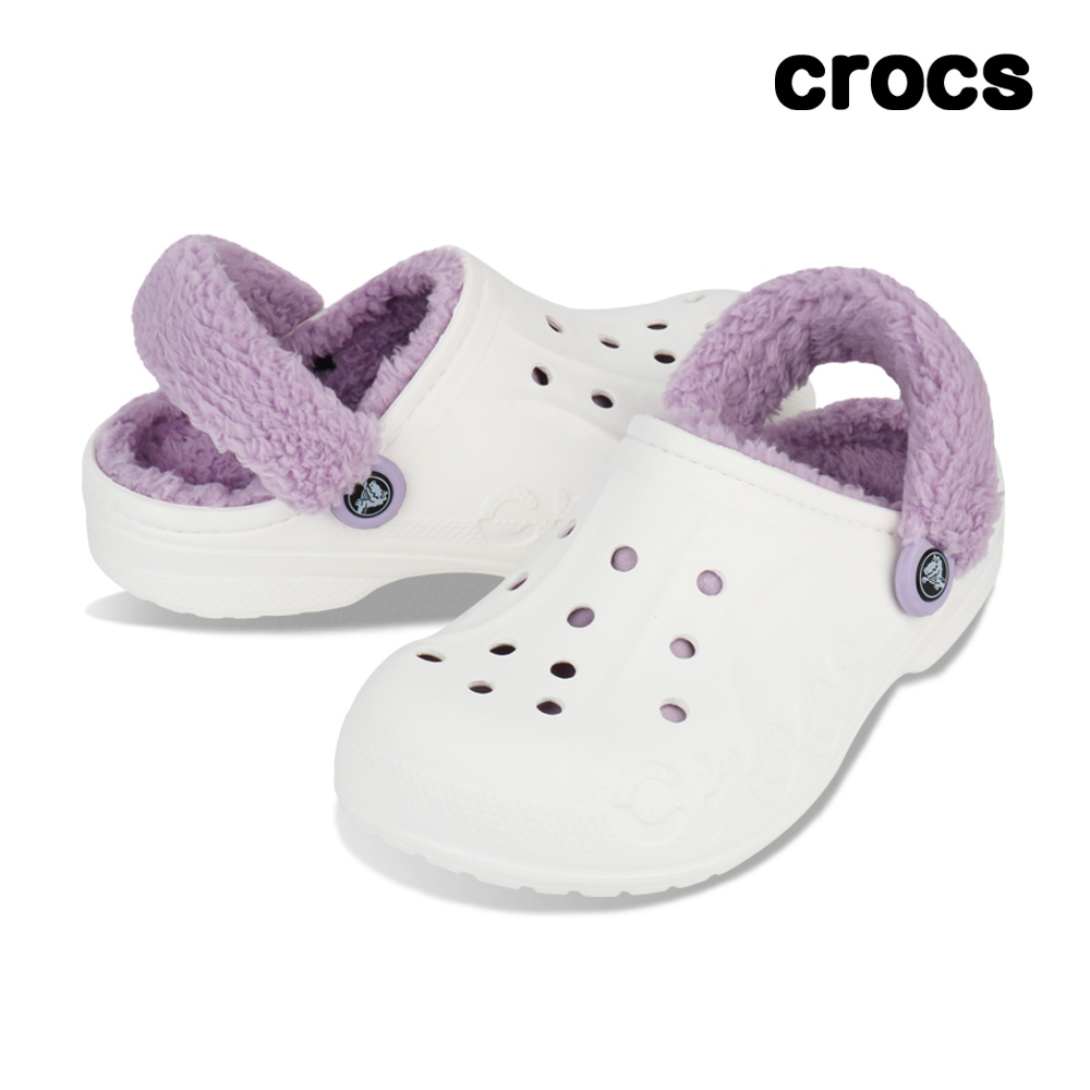 크록스 바야 라인드 퍼즈 스트랩 클로그 화이트 206633-577- 이랜드몰