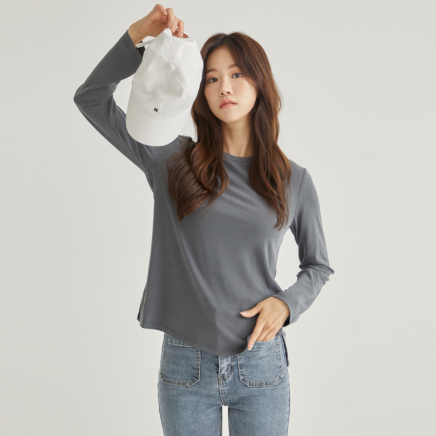 [메르시] R넥 기본 모달T (5colors)_RMLWB49R01- 이랜드몰