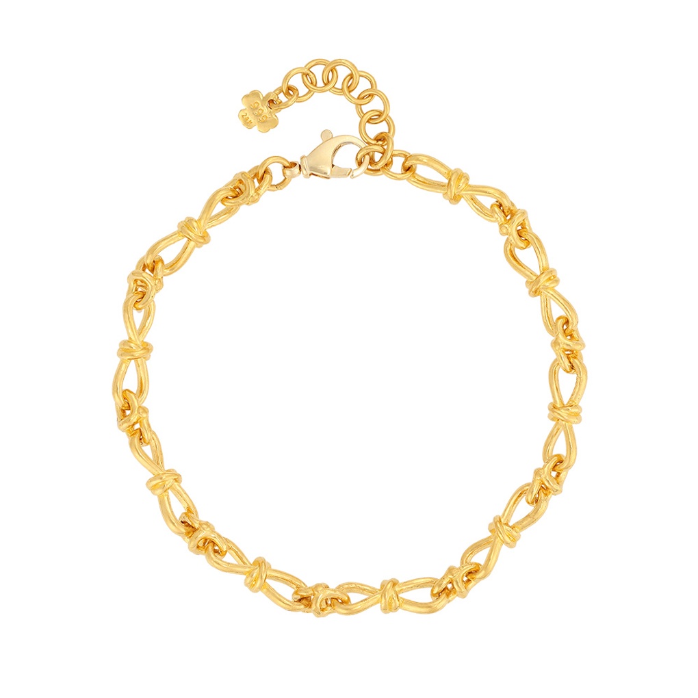 24K 순금 리본 꼬임 체인 팔찌 18.75g- 이랜드몰