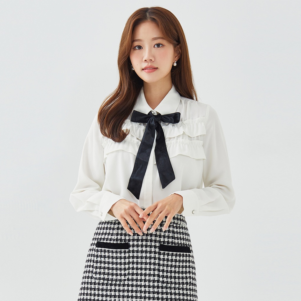 리본 타이 블라우스 (1color)_ RMBLC4CR18- 이랜드몰