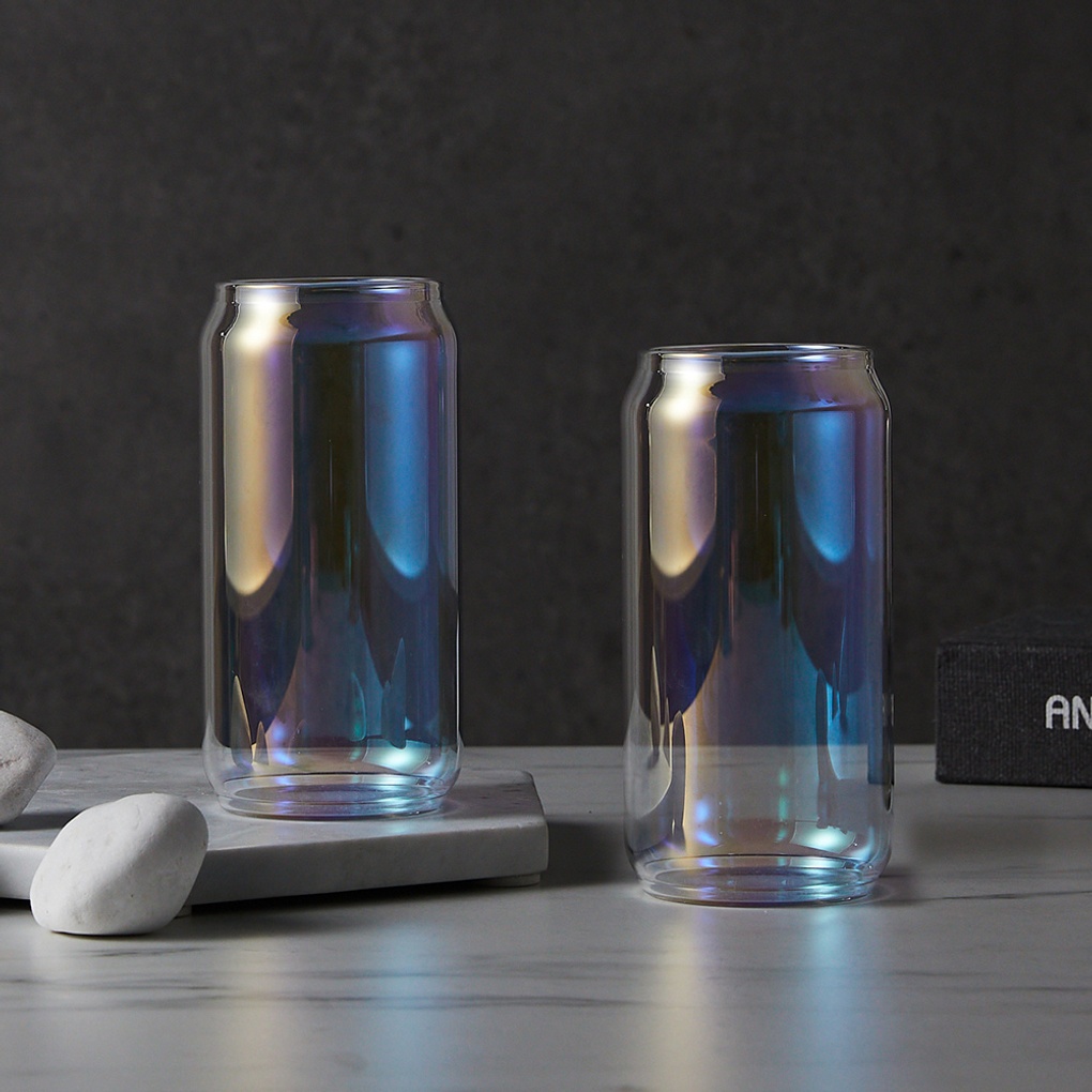 ON 레인보우 비어캔 내열 유리컵 2p세트_500ml_GA6122009- 이랜드몰