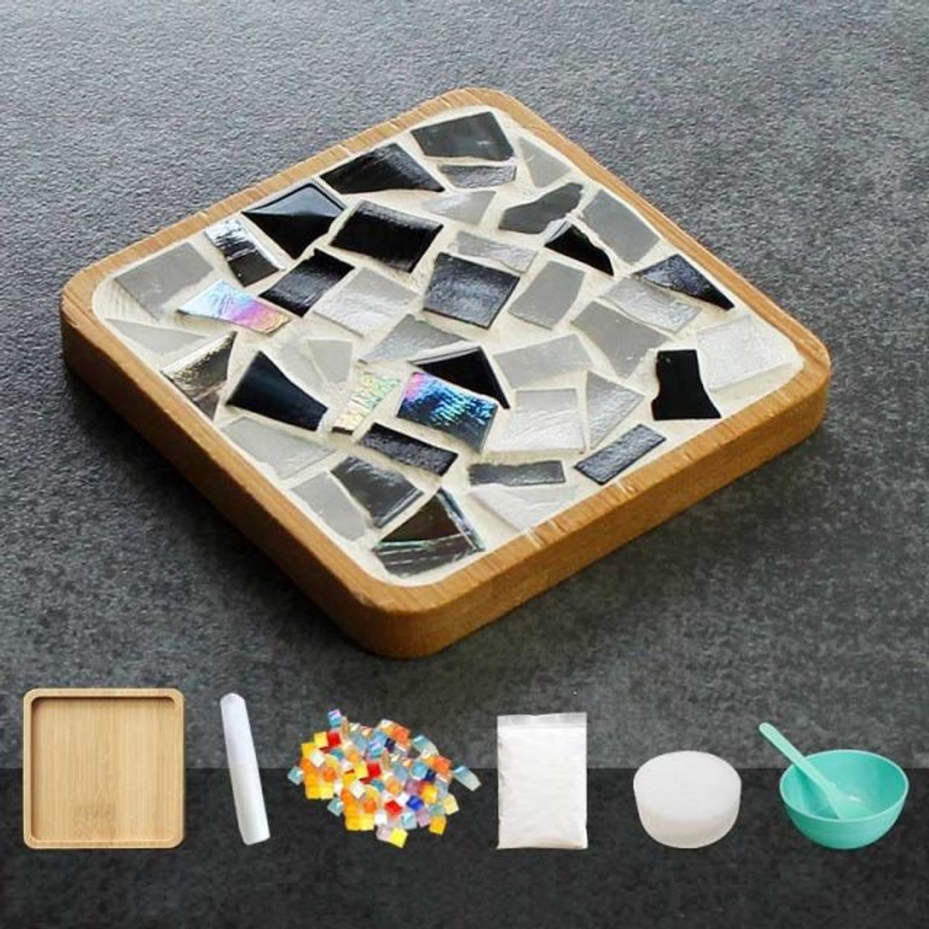 [1300k] DIY 사각 자개 타일 티코스터 만들기 - 그레이- 이랜드몰