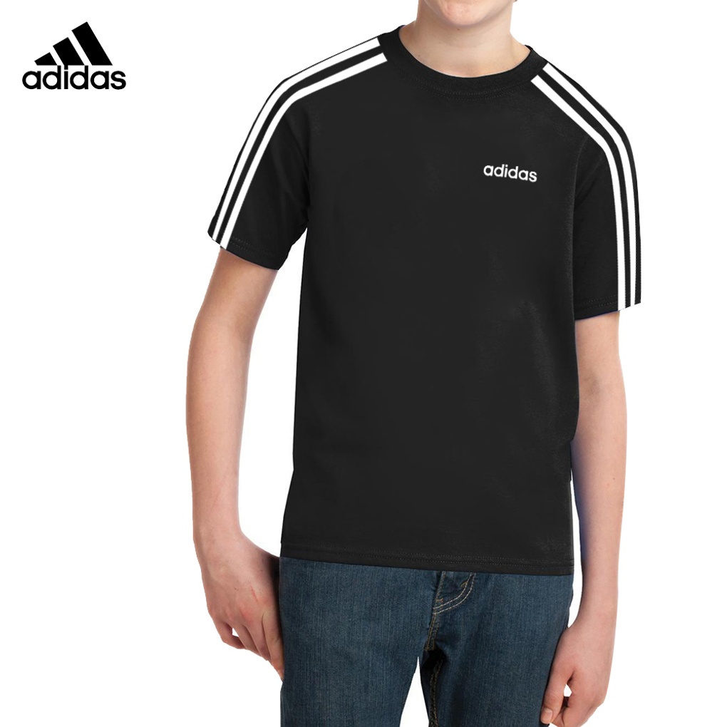 아디다스 유스보이 에센셜 3S 반팔티 블랙 DV1798-1- 이랜드몰