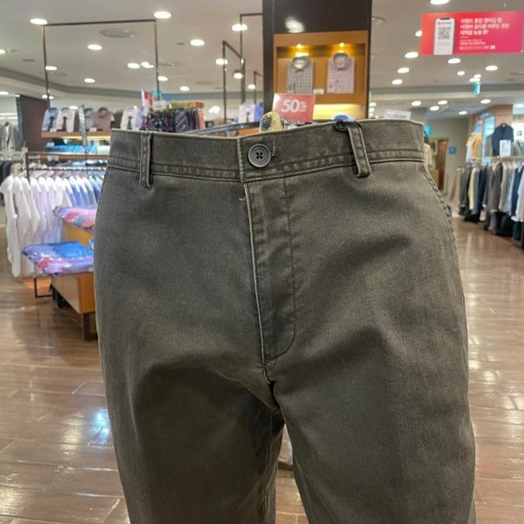 인디안 트레몰로 22FW 간절기 그레이 스톤 워싱 데님 라이크 면 바지 YF8571- 이랜드몰