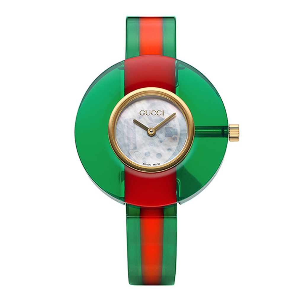 GUCCI 구찌 YA143403 빈티지 웹 Vintage web 쿼츠 여성용 뱅글시계 35mm- 이랜드몰