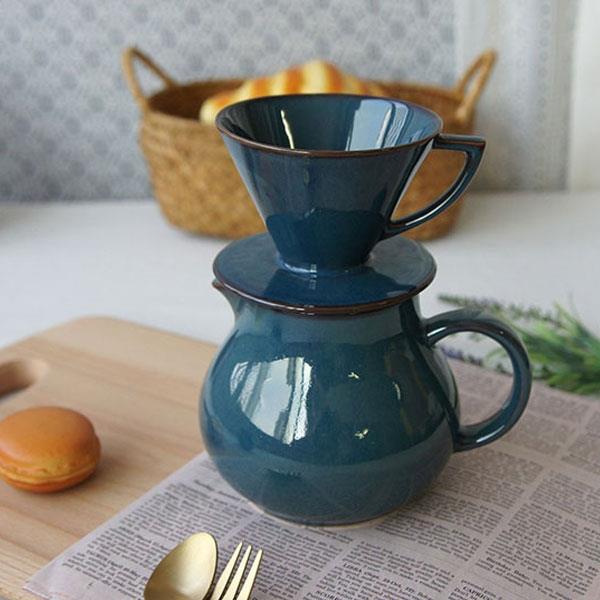 [HEIM] 프러시안 블루 드리퍼 2P (머그미포함)- 이랜드몰
