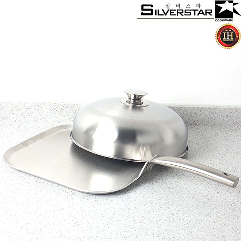 [HOT딜][SiverStar] 실버스타 오브니 통오중 인덕션IH 스퀘어팬 29cm+돔커버 26cm- 이랜드몰
