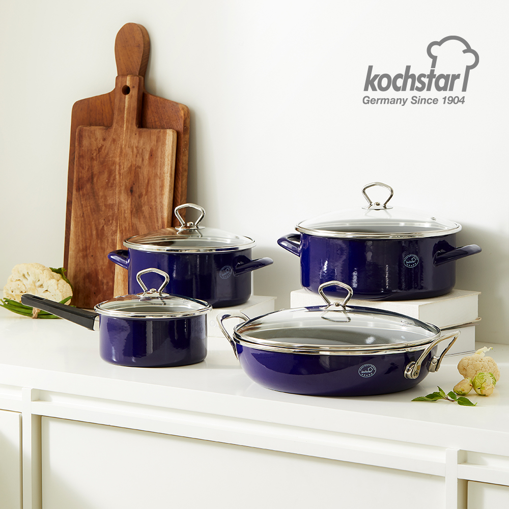 (HOT딜)[Kochstar] 독일 콕스타 비엔나 블루 케라믹 냄비 4종 세트 KSC-VBS6P04C4- 이랜드몰
