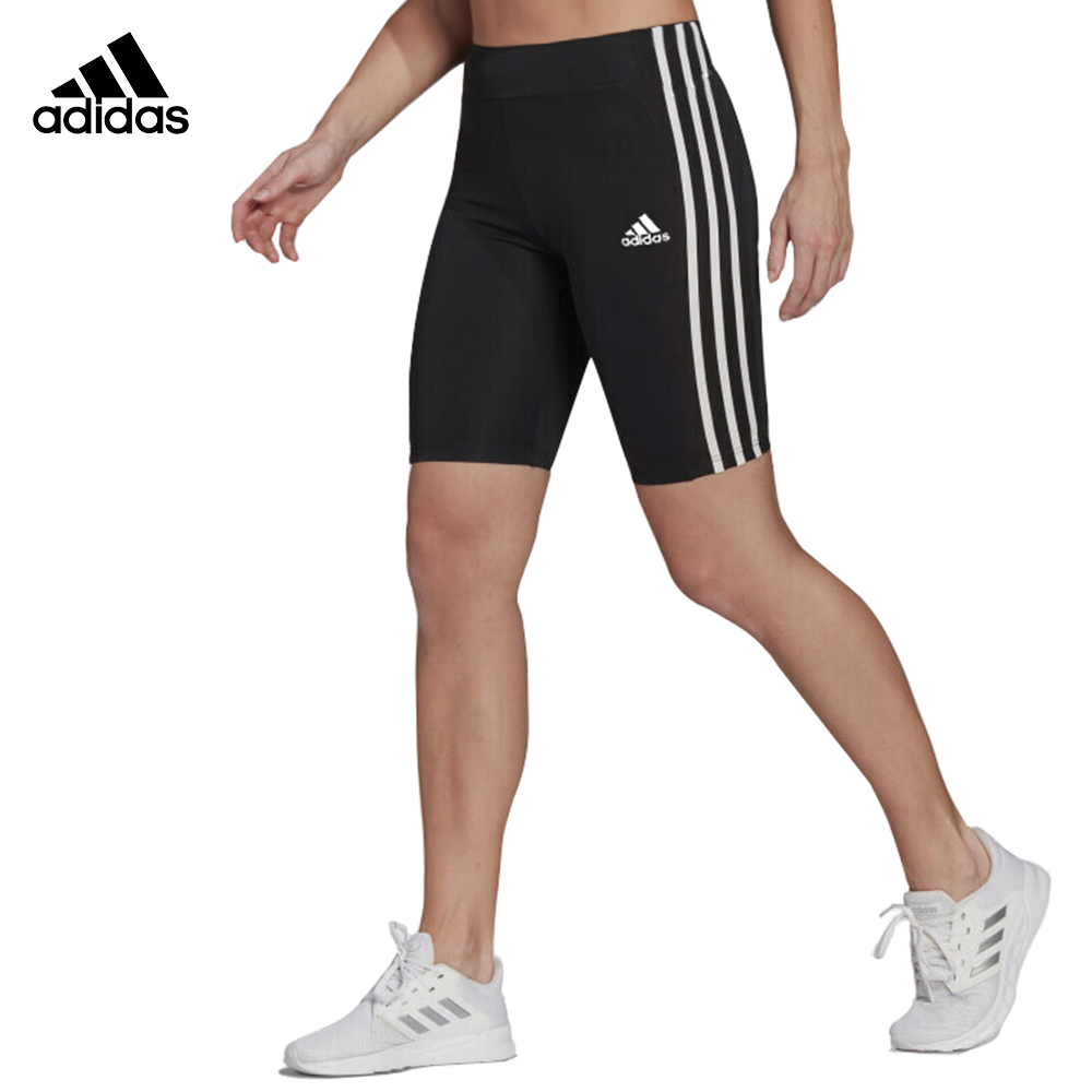 아디다스 3S 숏 타이즈 블랙 여자 삼선 스포츠 레깅스 바이크 쇼츠 GR3866- 이랜드몰