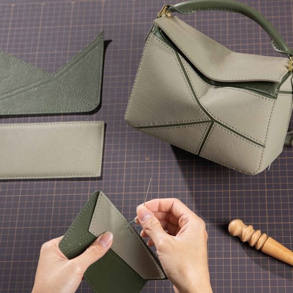 [1300k] 소가죽 DIY 키트 - 퍼즐 스퀘어백 L 가방 만들기 가죽공예- 이랜드몰